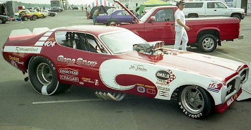 Slixx #1268 Gene Snow 1971 Charger Funny Car - Slixx - Drag Racing Decals