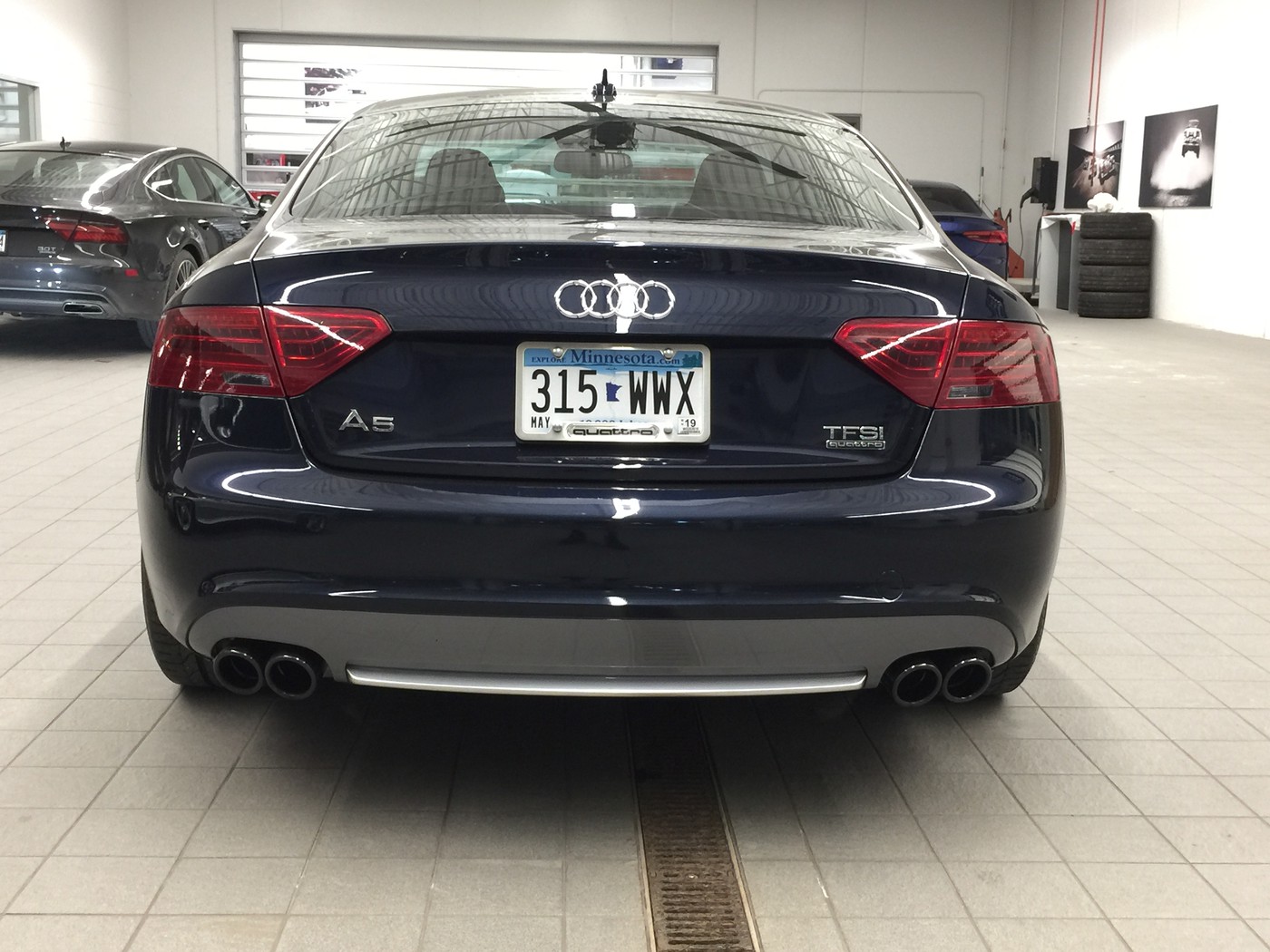 2009 Audi A5 S-line rear diffuser