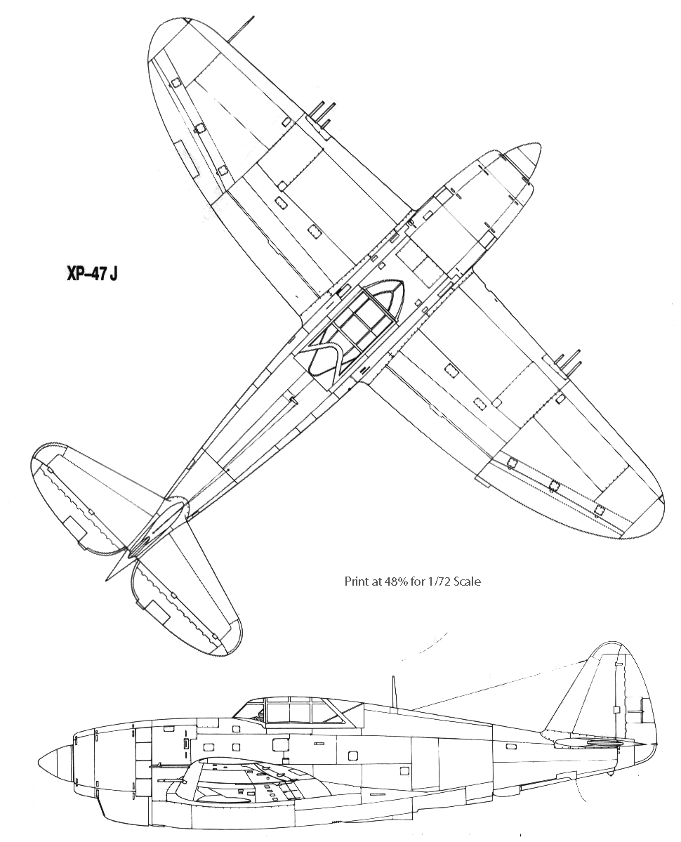 1/72 XP-47J Superbolt Kit Bash - Work in Progress - Aircraft ...