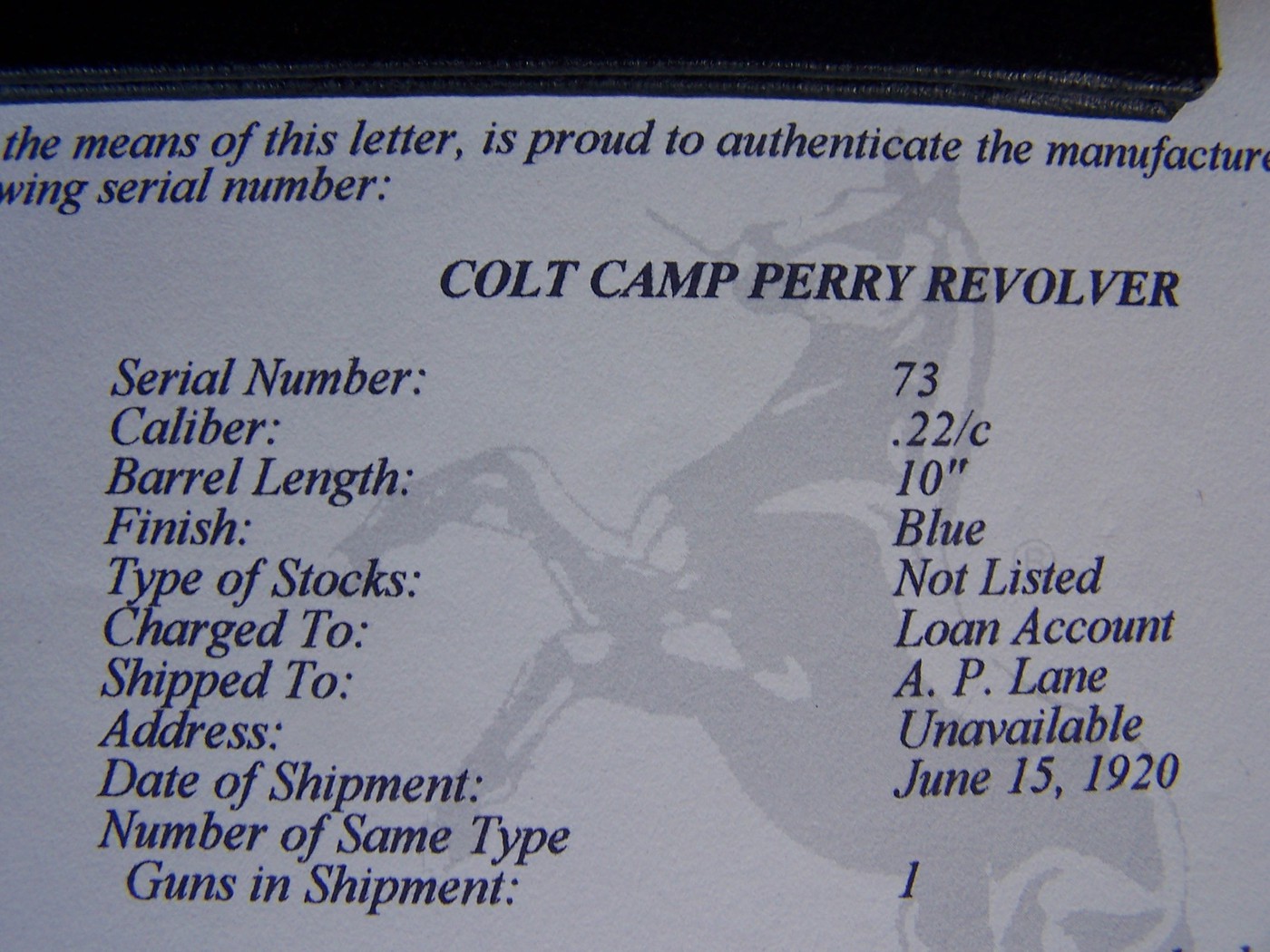 Colt Camp Perry #5 | Colt Forum