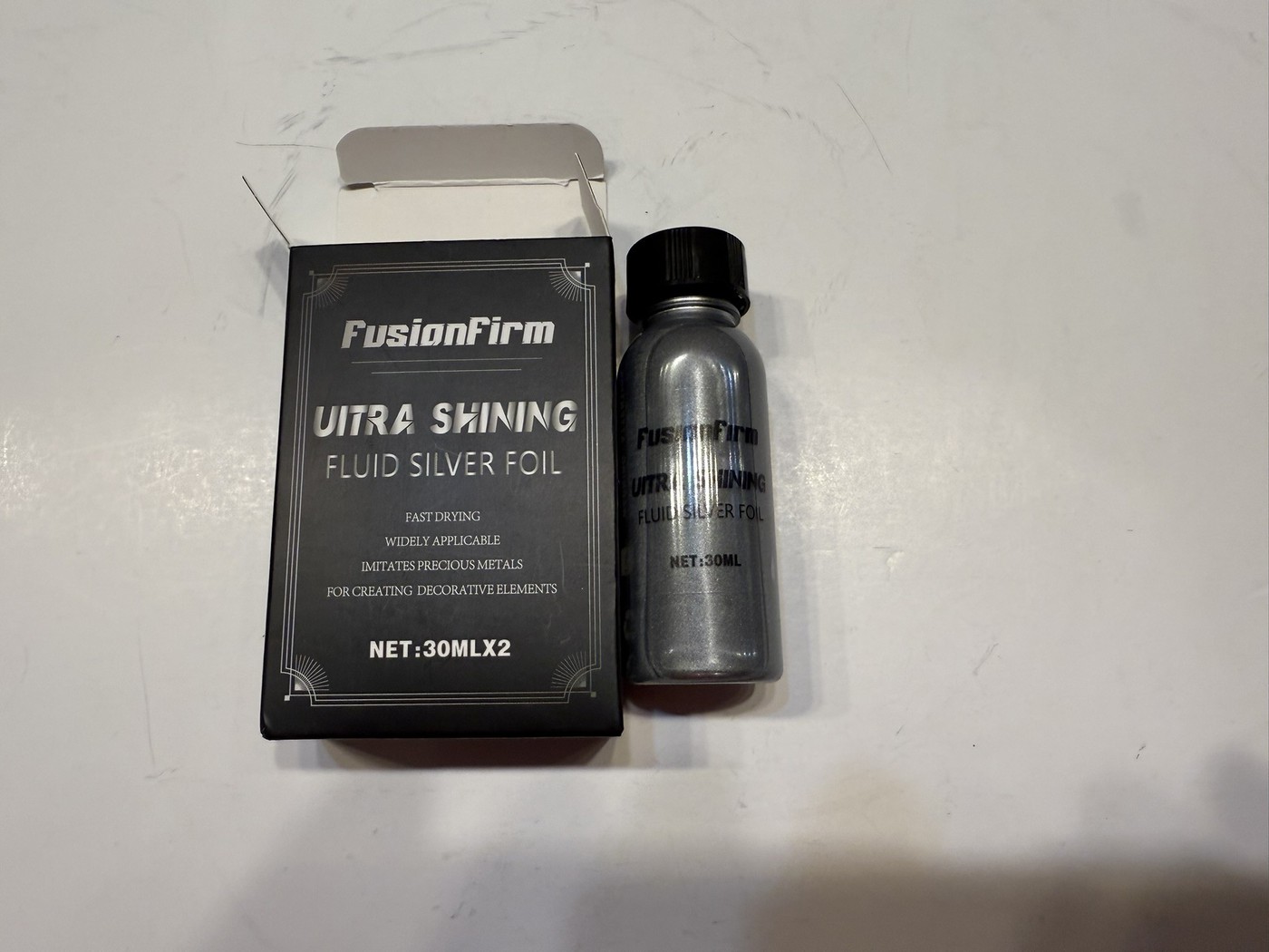 FusionFirm Ultra Shining Fluid Silver Foil Test *PIX*