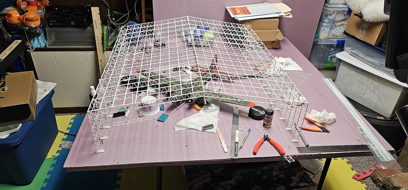 1/48 scale WWII RAF T-2 Hanger project - Work In Progress - Dioramas ...