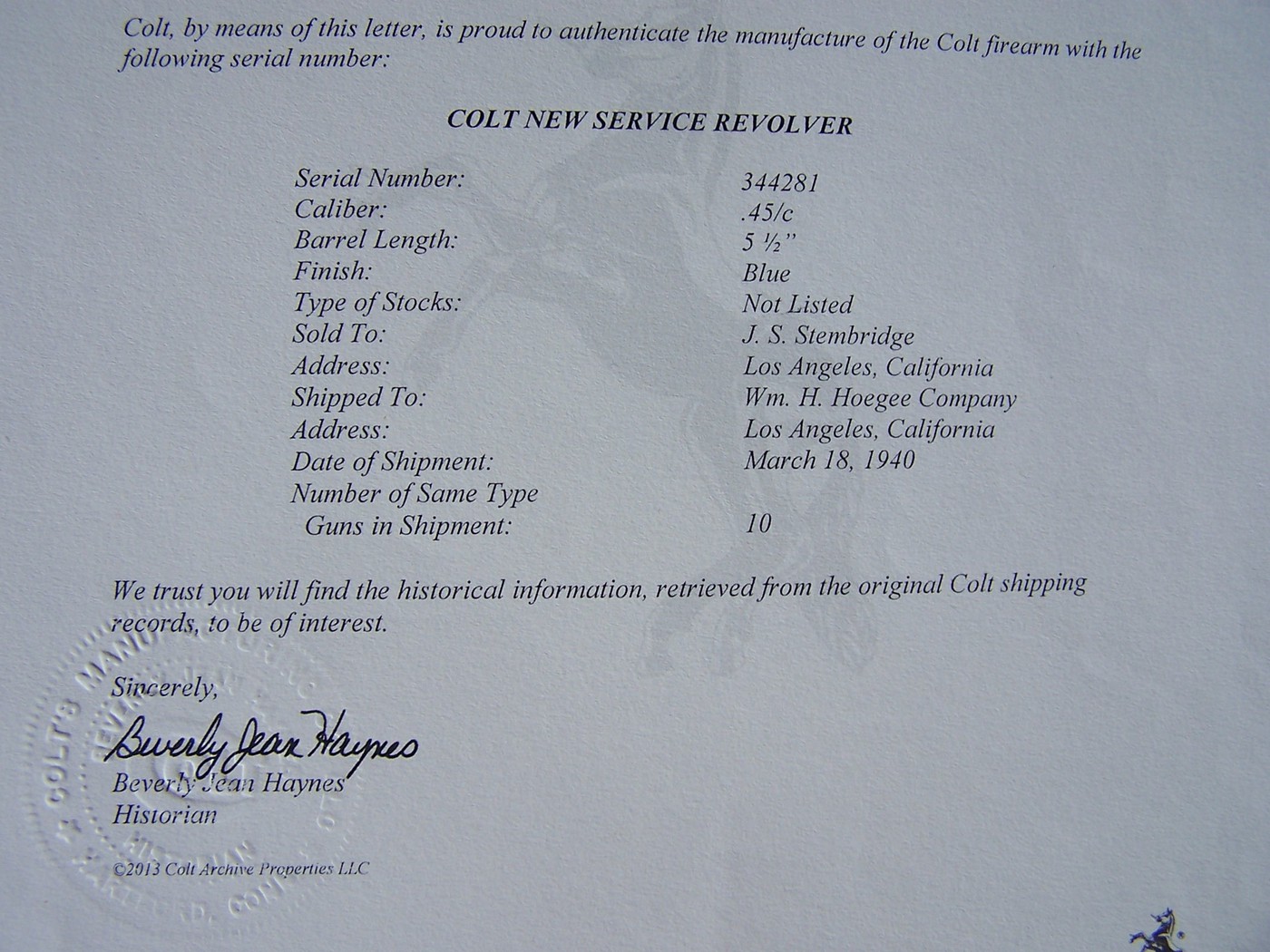 Anyone have a Stembridge Rental Colt? | Colt Forum