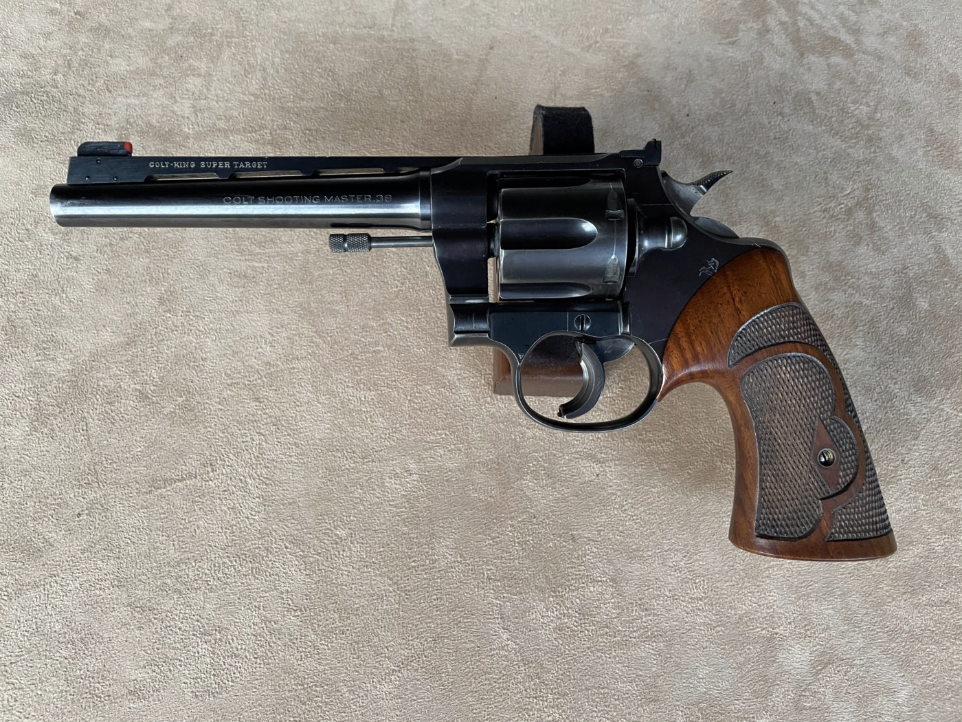 King Super Target .38 Shooting Master with Roper Stocks | Colt Forum