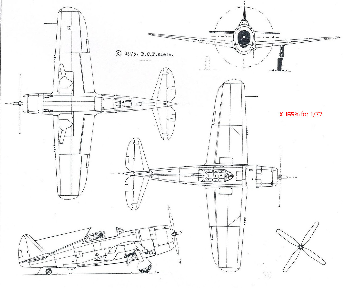 1/72 Republic XP-47F Kitbash/Conversion of Academy P-47D Razorback ...