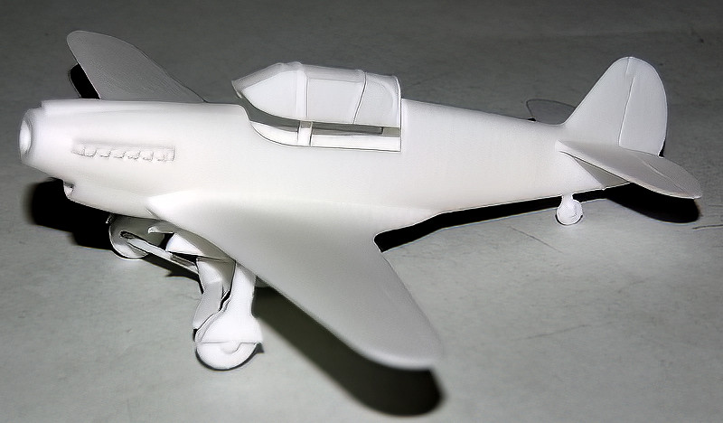 Shapeways 3D-Printed 1/72 Curtiss XP-46 Prototype - Work in Progress ...
