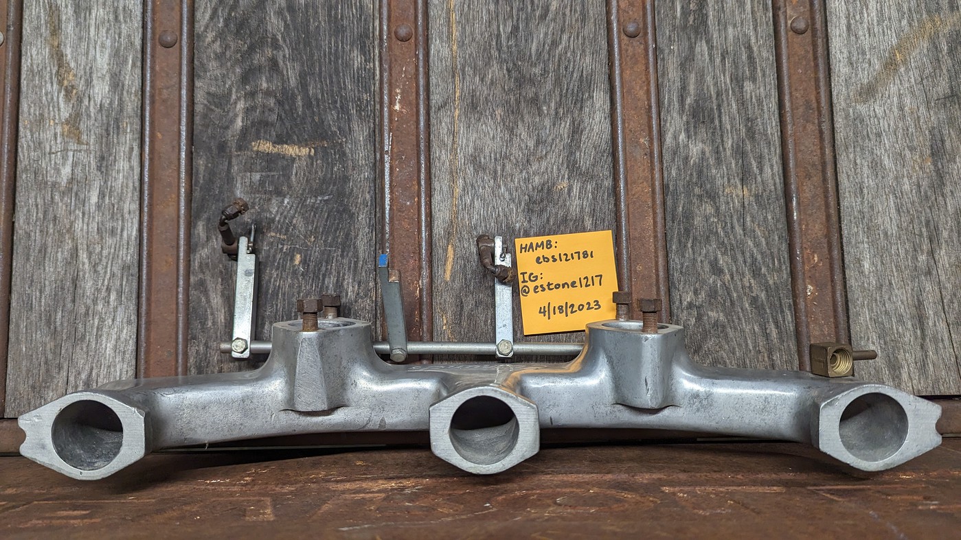 Edmunds 2 x 1 intake Chevy 235/261 SOLD | The H.A.M.B.