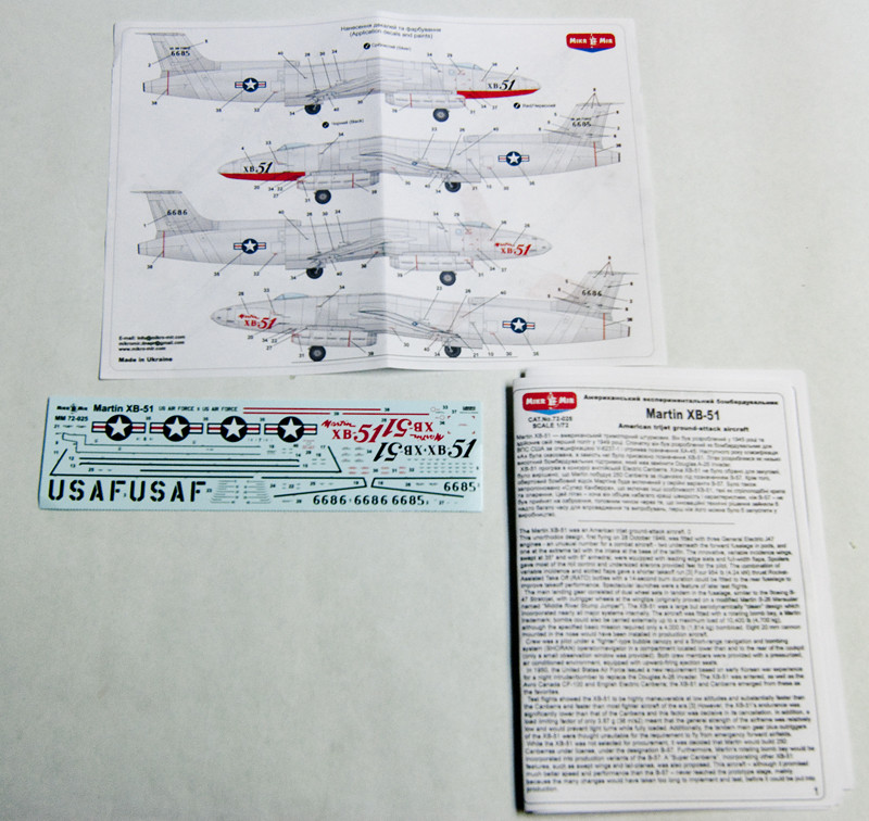 New! Mikro Mir 1/72 Scale Martin XB-51 Bomber - Work in Progress ...